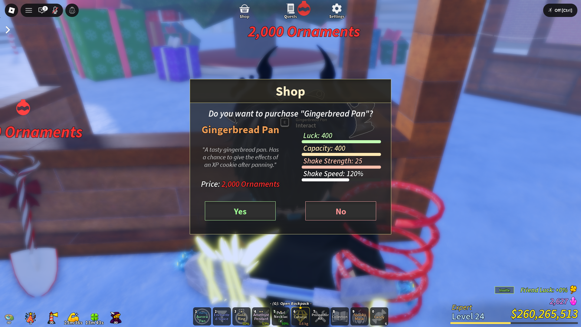 How To Get Candy Cane Shovel and Gingerbread Pan in Prospecting ...