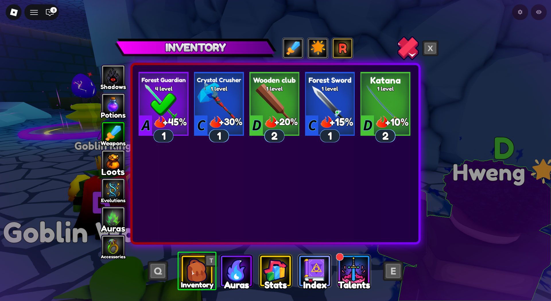 Anime Evolution Weapons Tier List - Deltia's Gaming