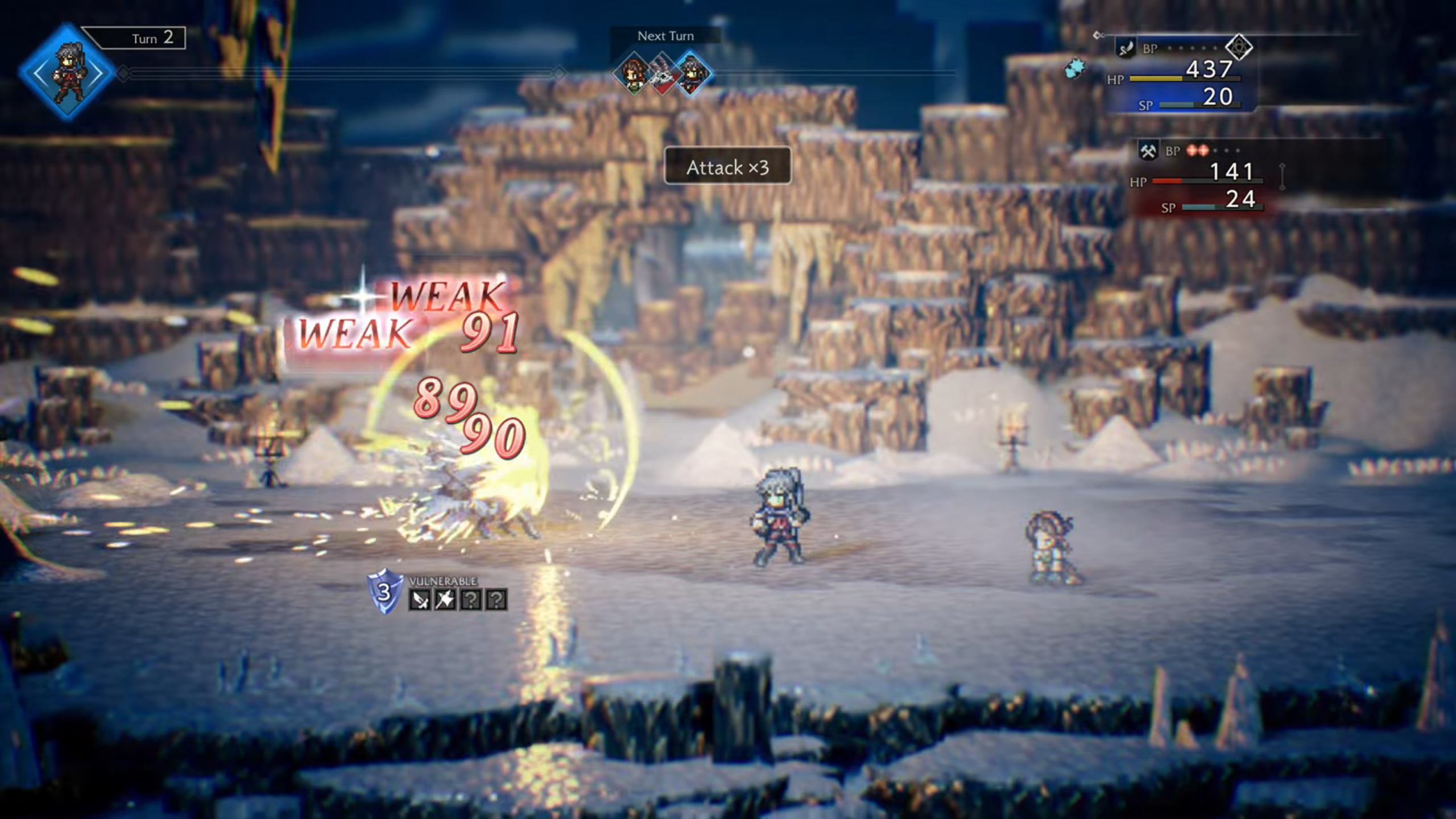 Octopath Traveler 0: Menacing Ice Lizardman IV Elite Enemy Guide ...