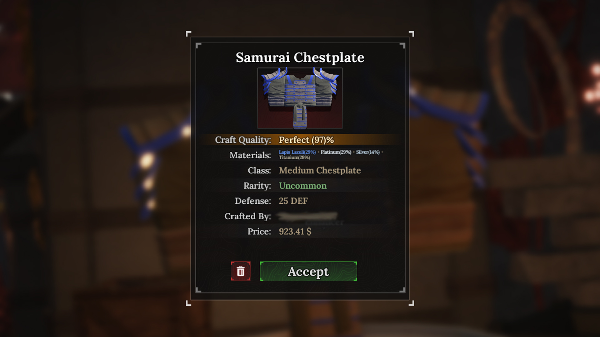 How To Forge a Samurai Chestplate in The Forge