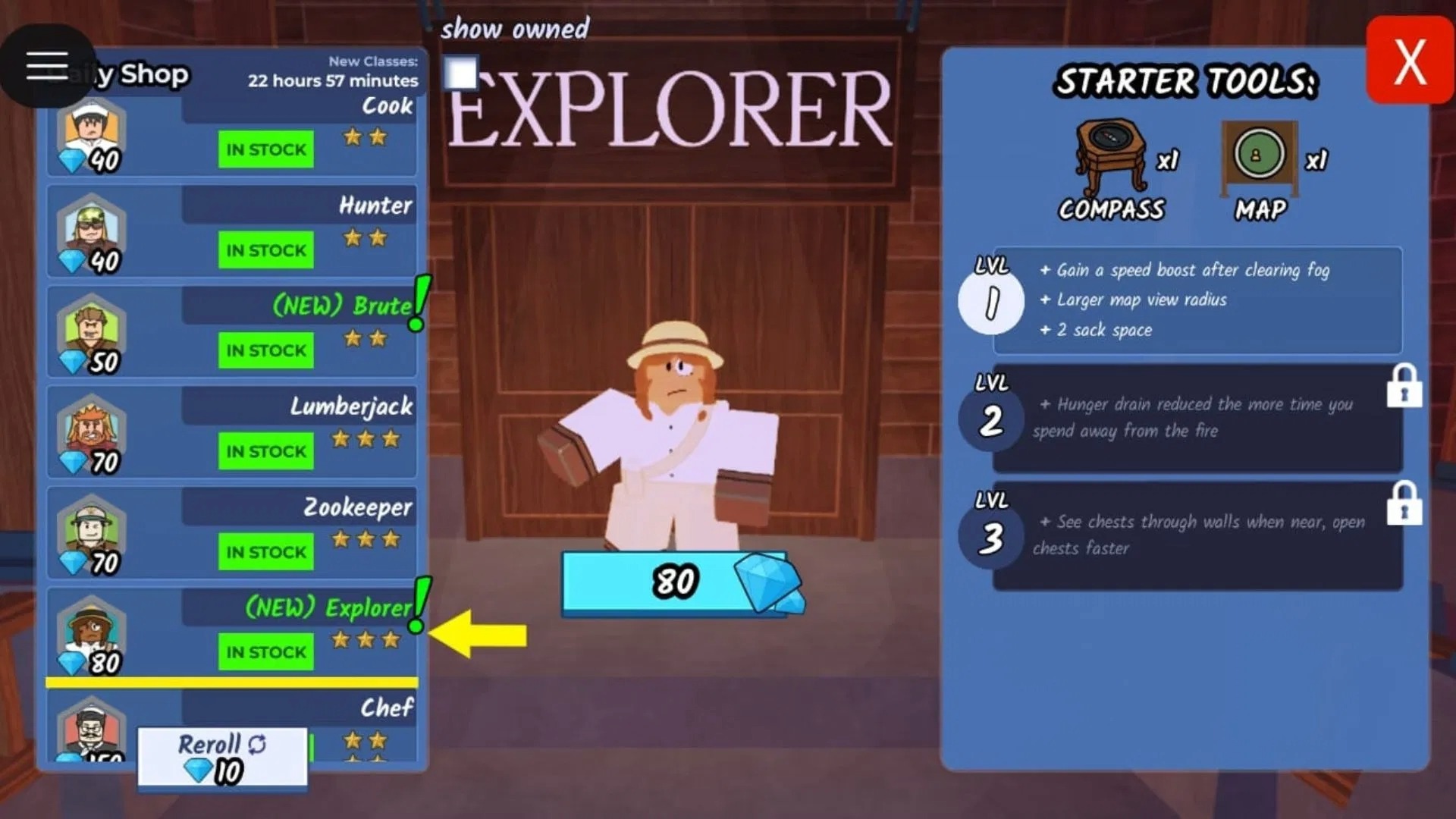 99 Nights in the Forest Explorer Class Guide - Deltia's Gaming