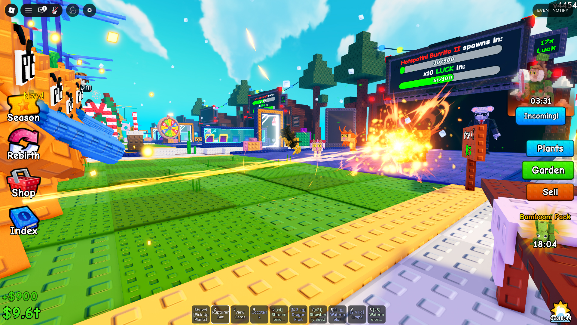 Plants vs Brainrots Christmas Admin Abuse Timings - Deltia's Gaming