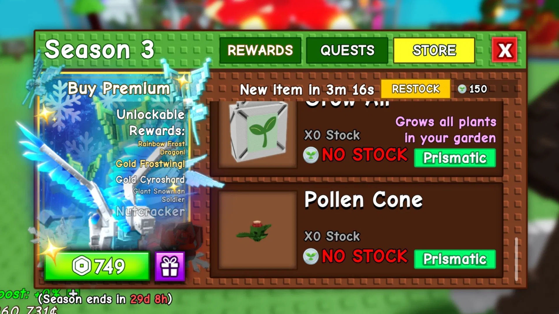 Grow a Garden Pollen Cone Guide - Deltia's Gaming
