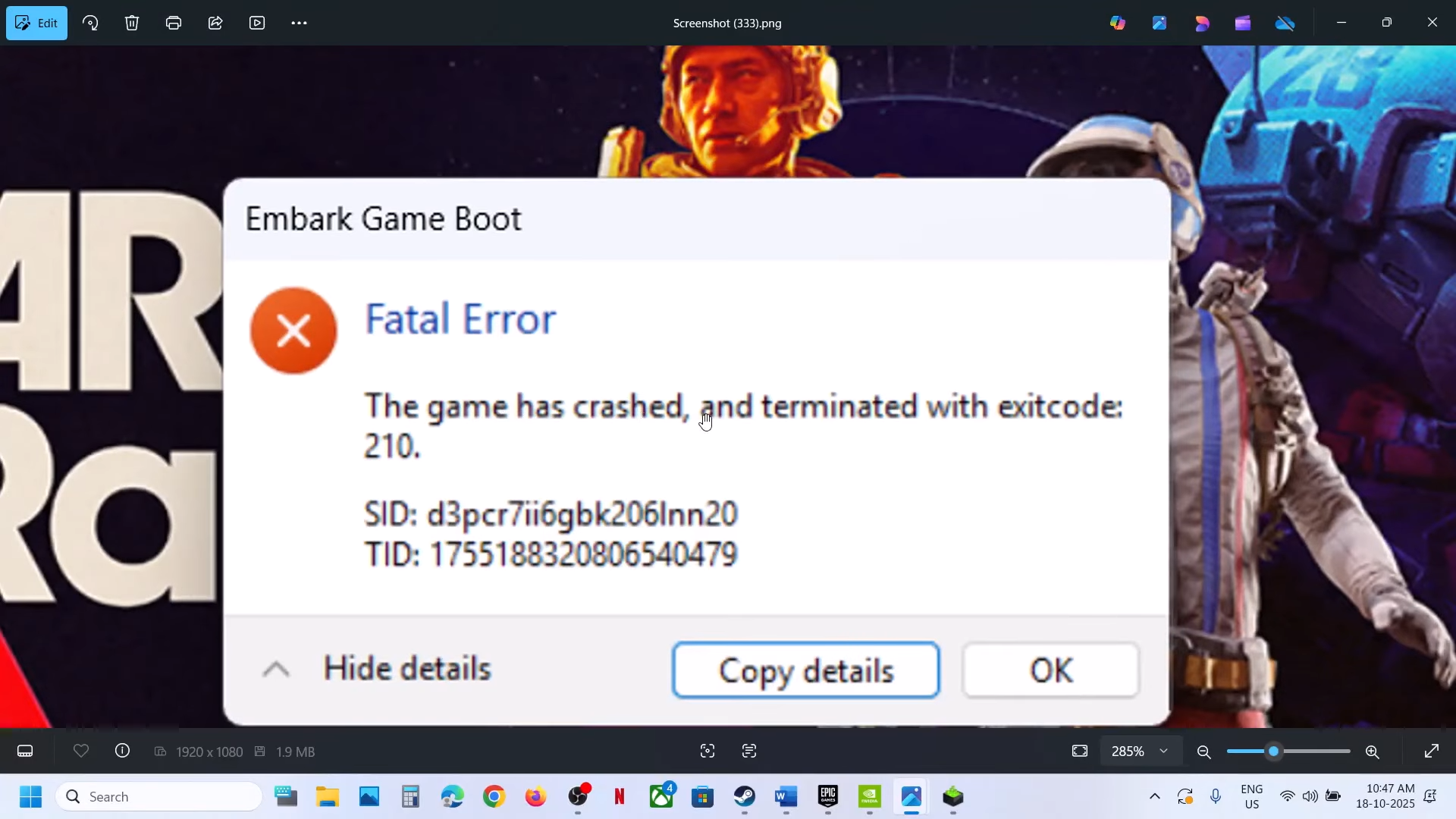 Arc Raiders "Embark Game Boot" Error: Possible Fixes Explored - Deltia's Gaming
