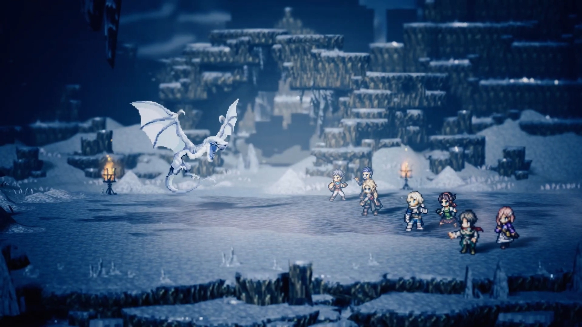 Octopath Traveler 0: Menacing Frostwing Serpent Elite Enemy Guide ...