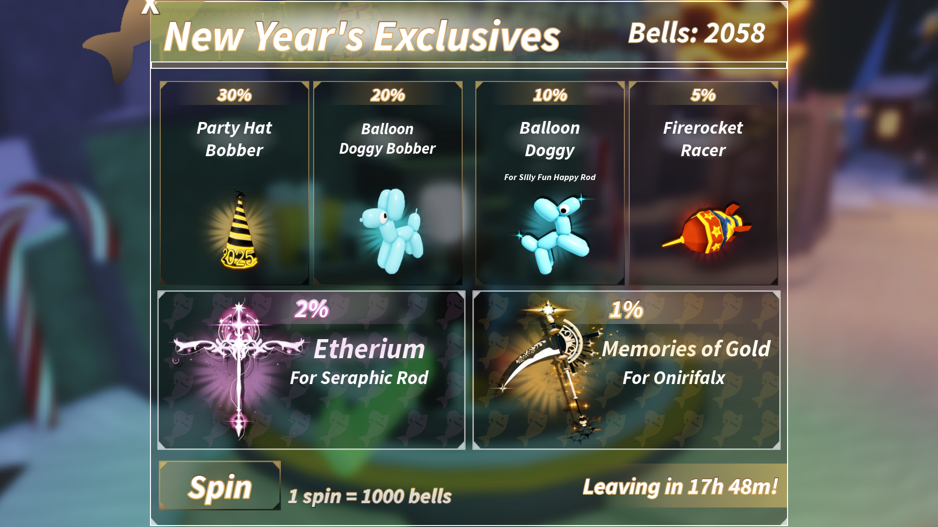 All Items in the Fisch New Year’s Exclusive Express - Deltia's Gaming