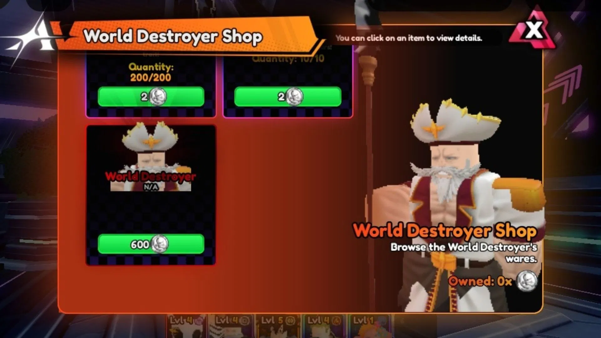 Anime Vanguards World Destroyer Guide - Deltia's Gaming