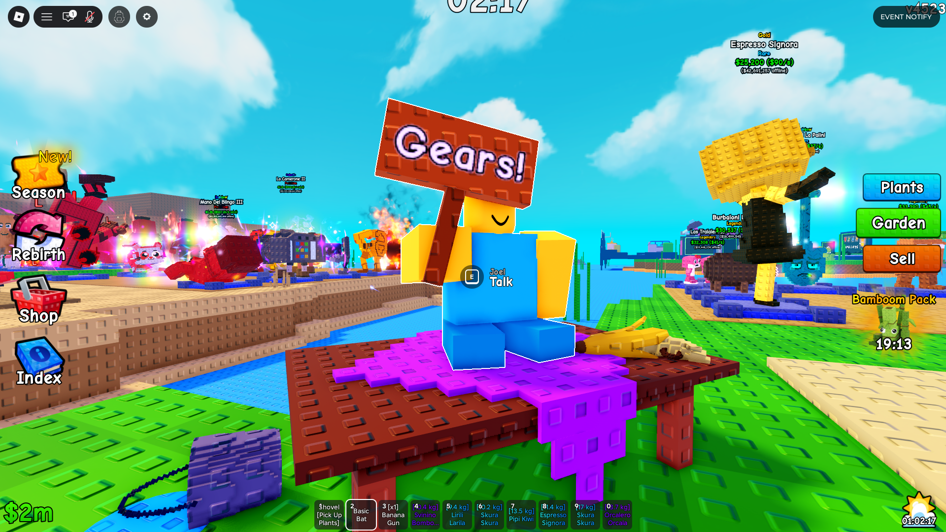 All Gears in Plants vs Brainrots - Deltia's Gaming