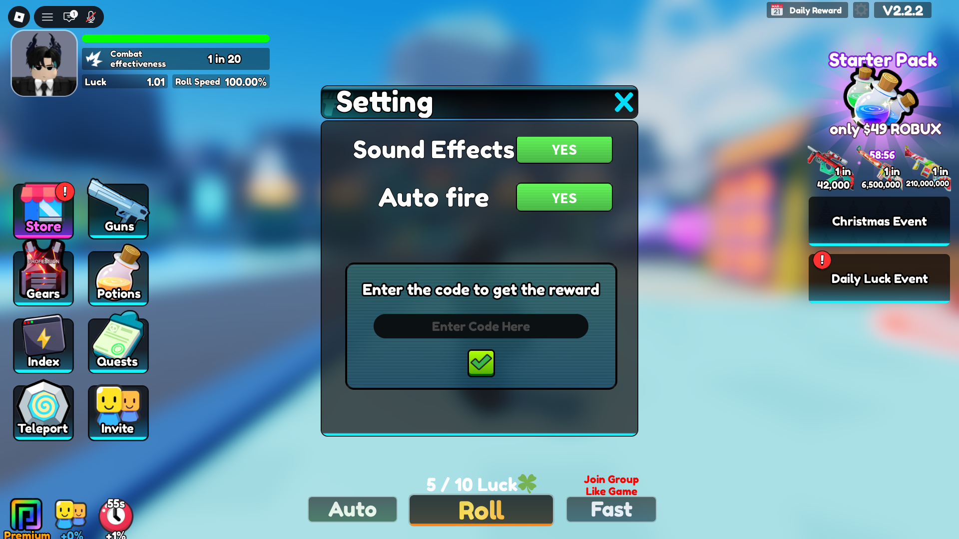 Guns RNG Codes (January 2026) - Deltia's Gaming