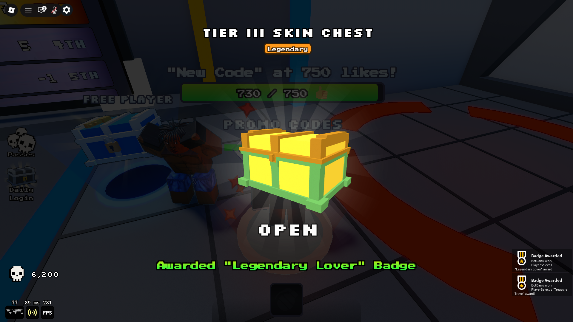 Player Select Codes (January 2026) - Deltia's Gaming