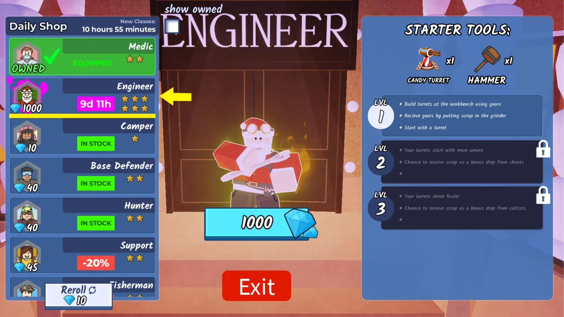 99 Nights in the Forest Engineer Class Guide - Deltia's Gaming