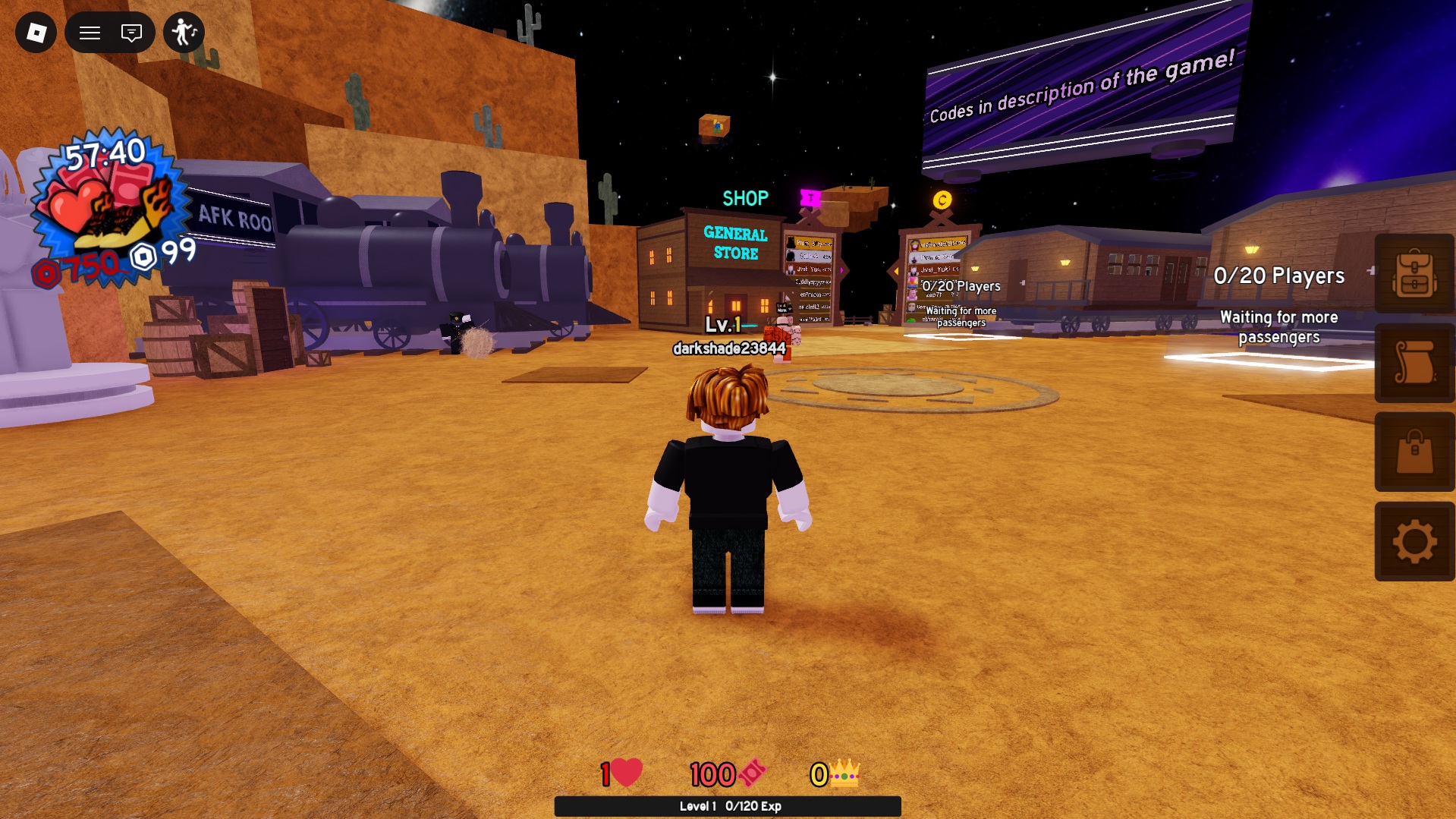 Infinity Train Codes (January 2026) - Deltia's Gaming