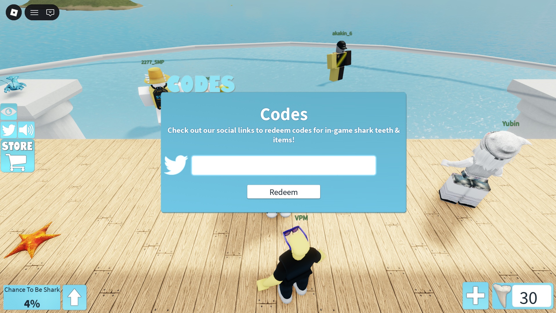 SharkBite Classic Codes (April 2026) - Deltia's Gaming