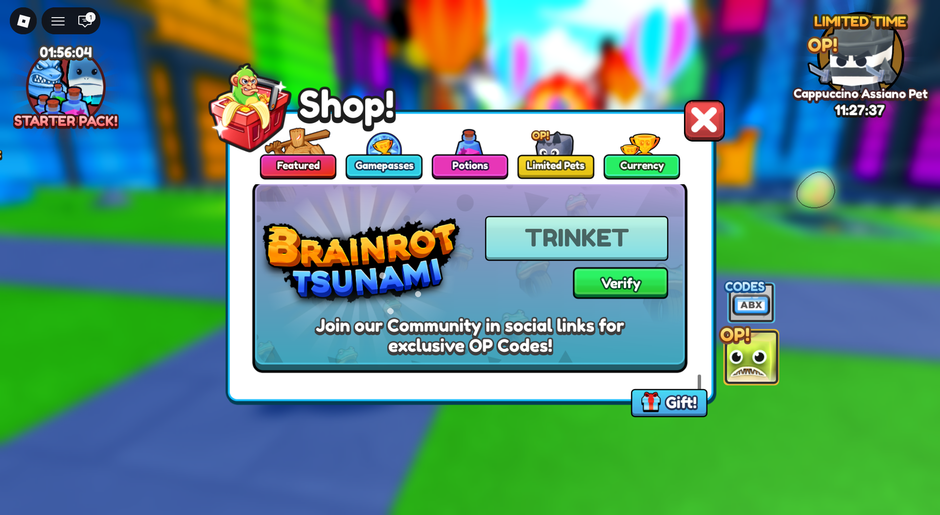 Brainrot Tsunami Codes (January 2026) - Deltia's Gaming