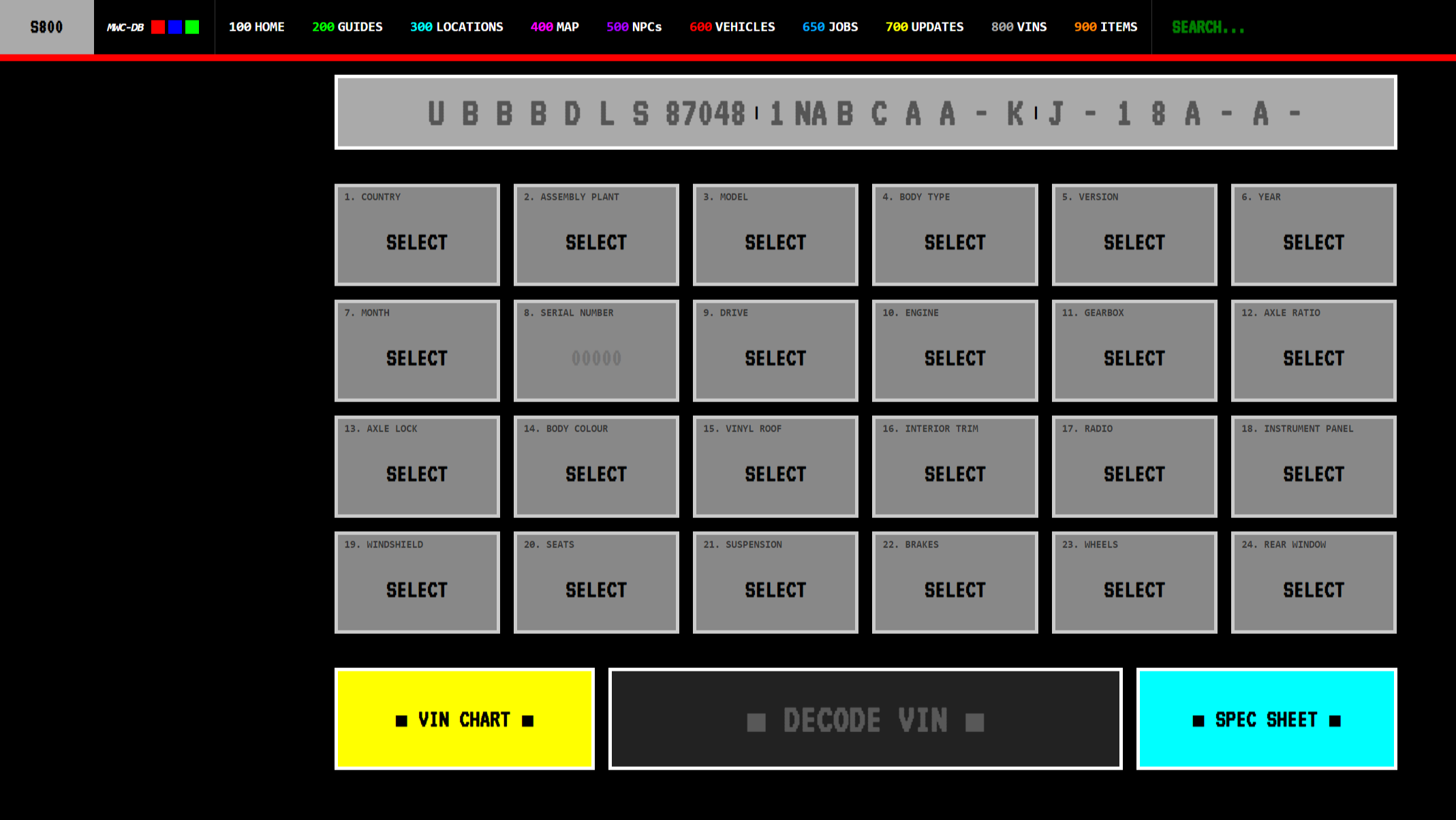My Winter Car VIN Decoder Guide - Deltia's Gaming