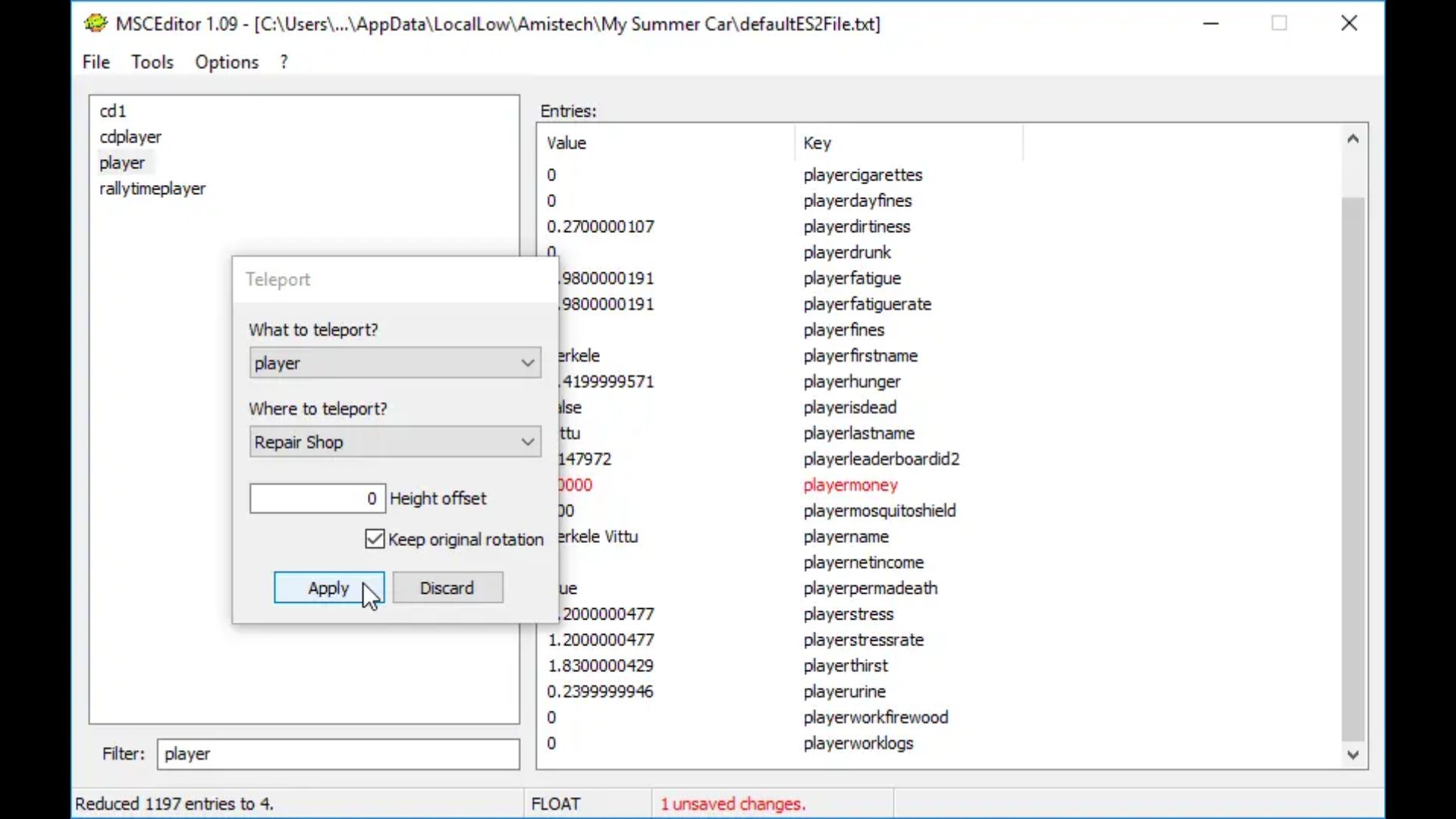 My Winter Car: How To Use Editor - Deltia's Gaming