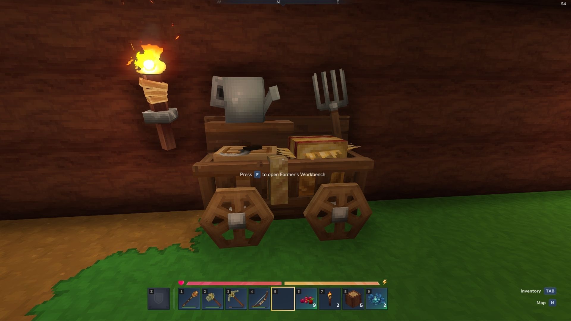 Hytale: How To Make and Use Torch - Deltia's Gaming