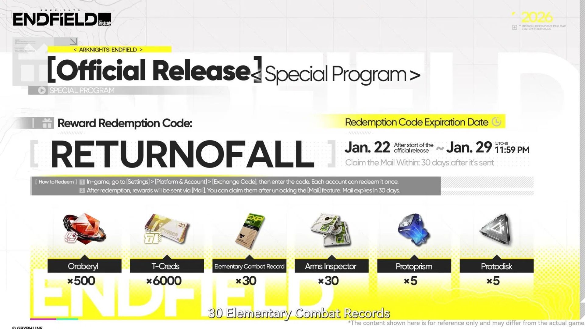 All Arknights Endfield Redeem Codes (January 2026) - Deltia's Gaming
