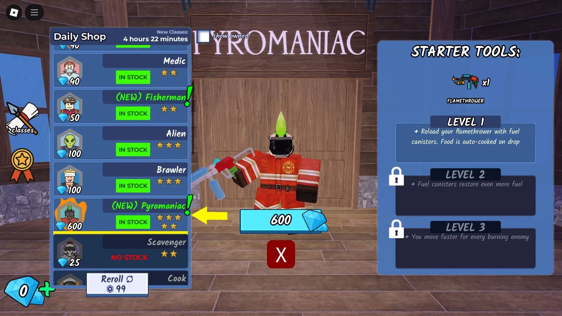 99 Nights in the Forest Pyromaniac Class Guide - Deltia's Gaming