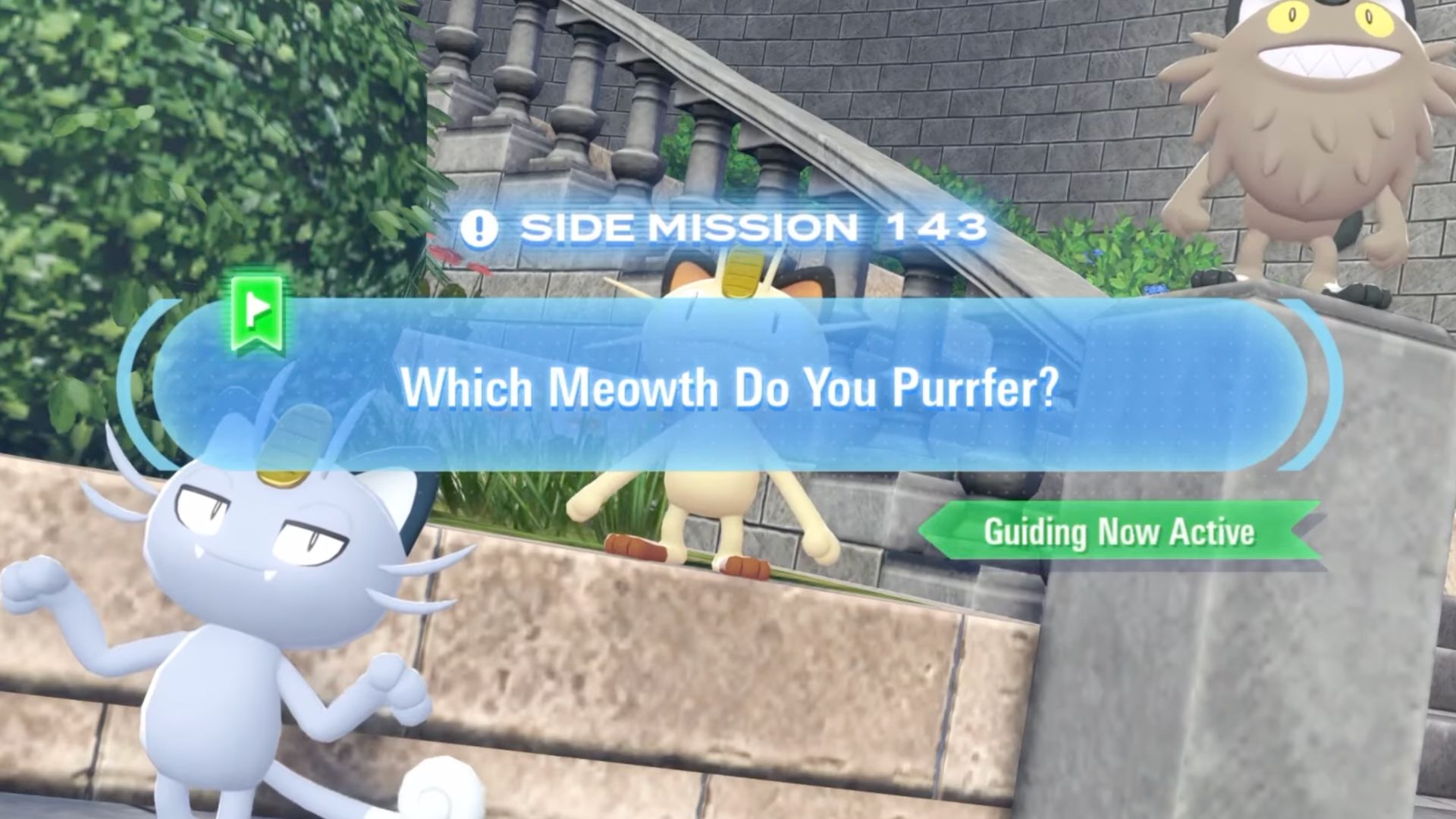 Pokemon Legends Z-A Mega Dimension: Which Meowth Do You Purrfer? Side ...
