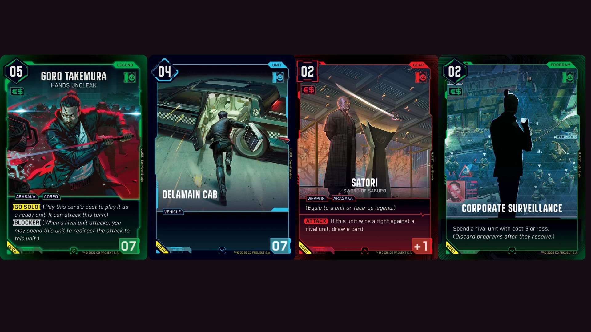 Cyberpunk TCG Card Mastersheet: All Revealed Cards - Deltia's Gaming