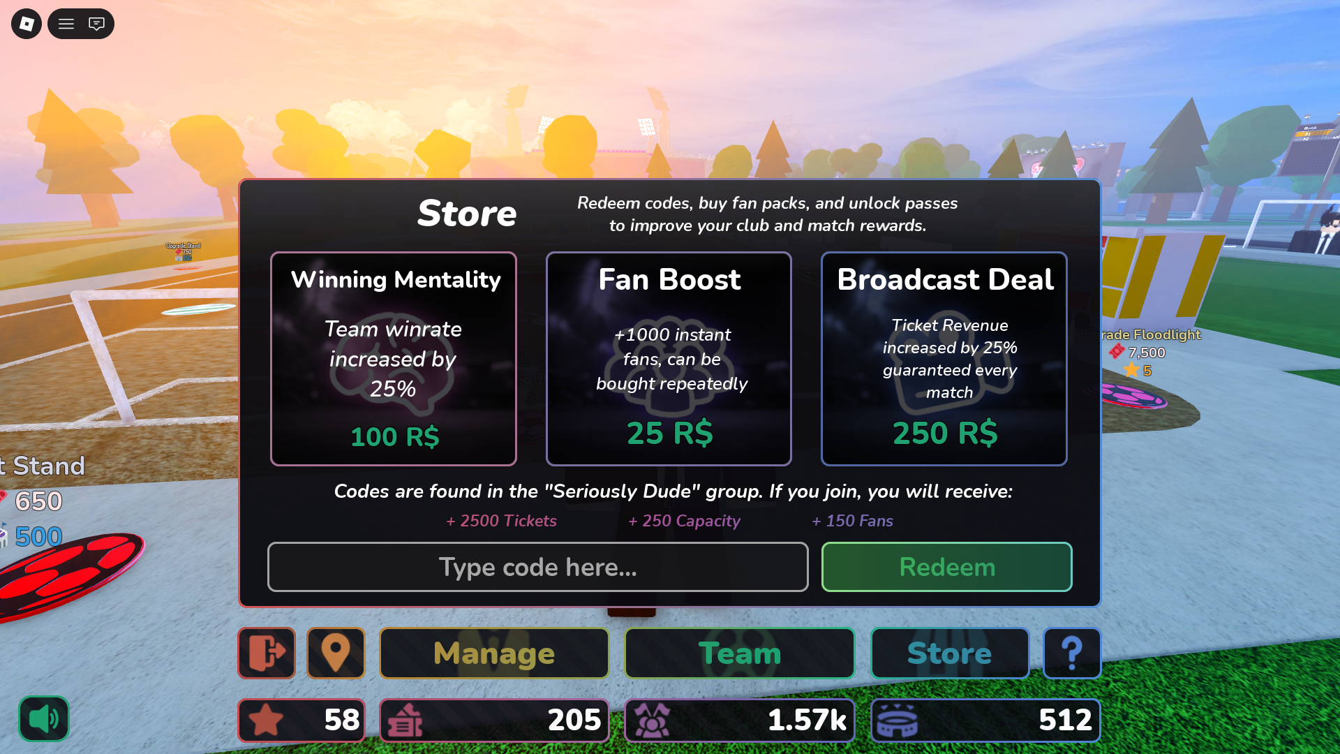 Stadium Simulator 2 Codes (March 2026) - Deltia's Gaming