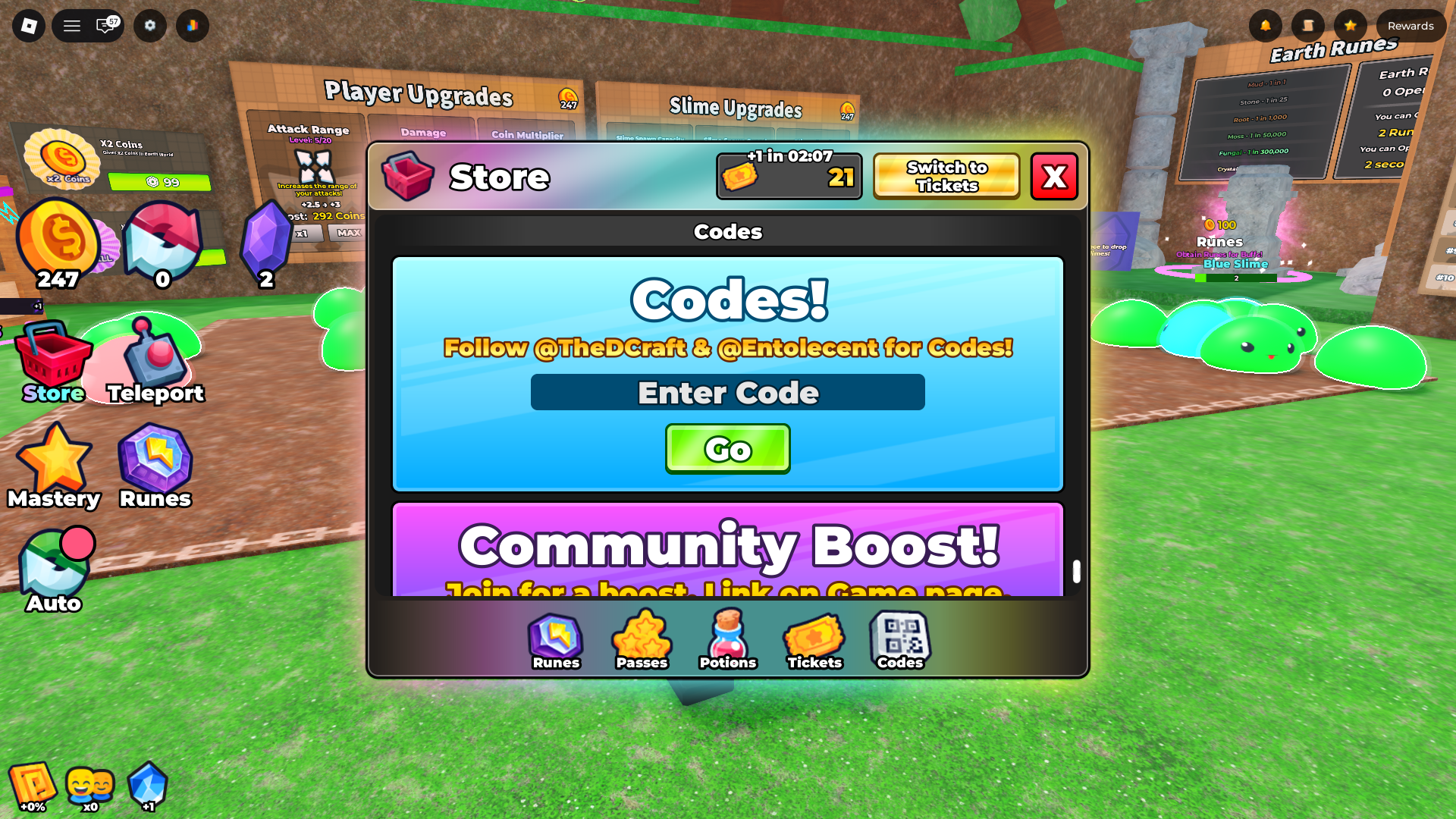Slime Evolution Codes (March 2026) - Deltia's Gaming