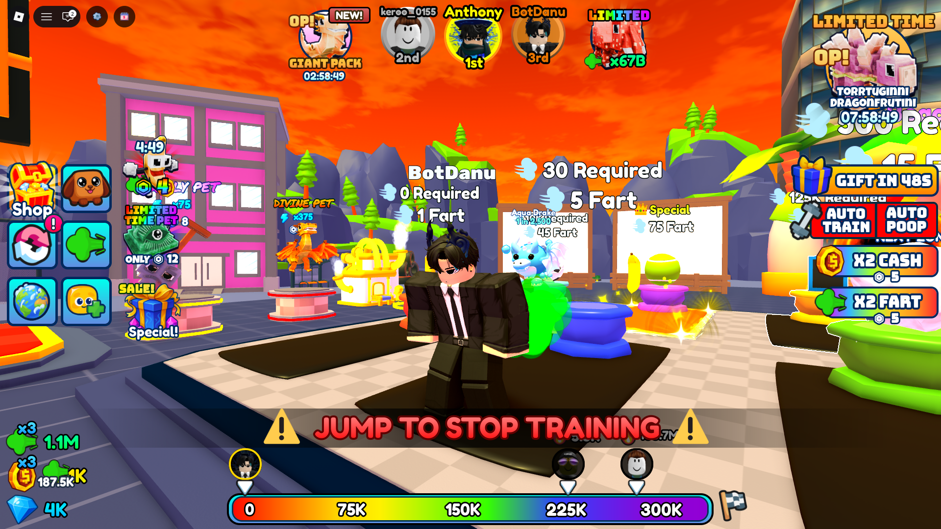 Fart Training Codes (March 2026) - Deltia's Gaming