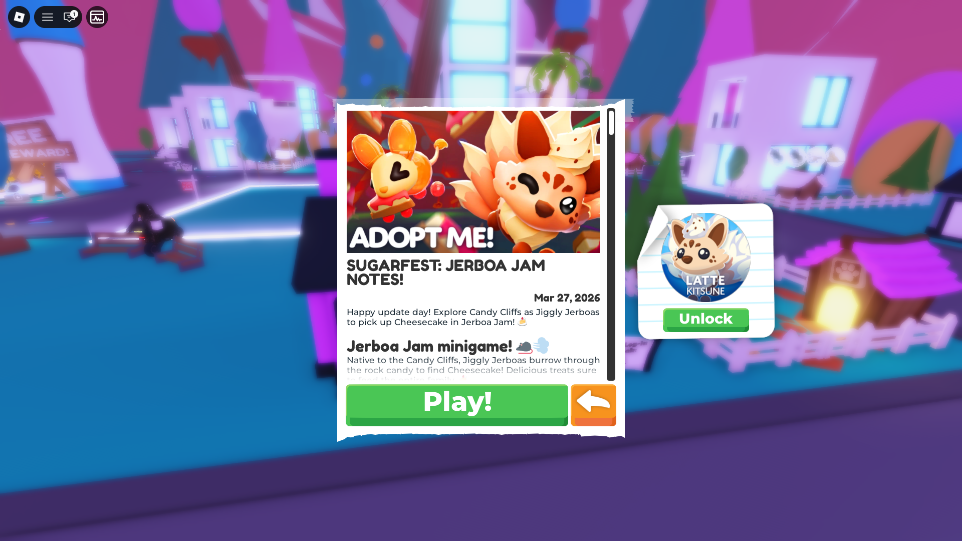 Adopt Me Sugarfest: Jerboa Jam Update Patch Notes - Deltia's Gaming