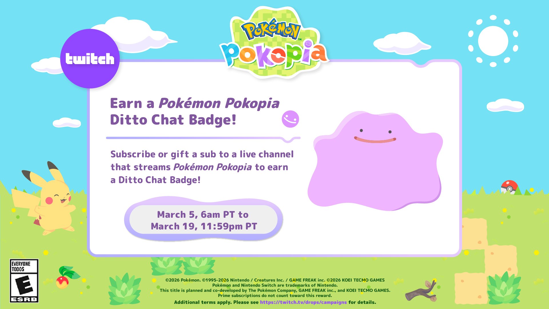 Pokemon Pokopia: How To Get Ditto Chat Badge (Twitch Drop) - Deltia's ...