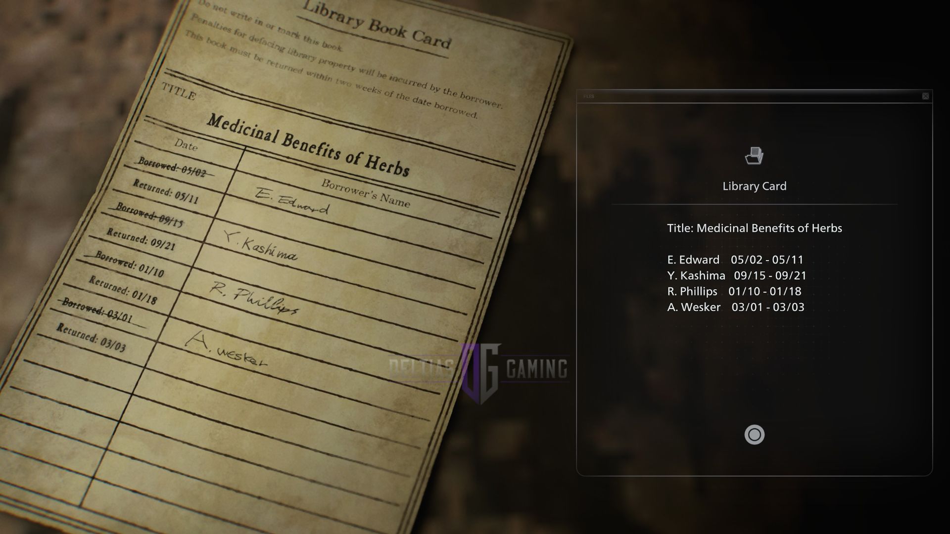 Resident Evil Requiem: All Raccoon City Files - Deltia's Gaming