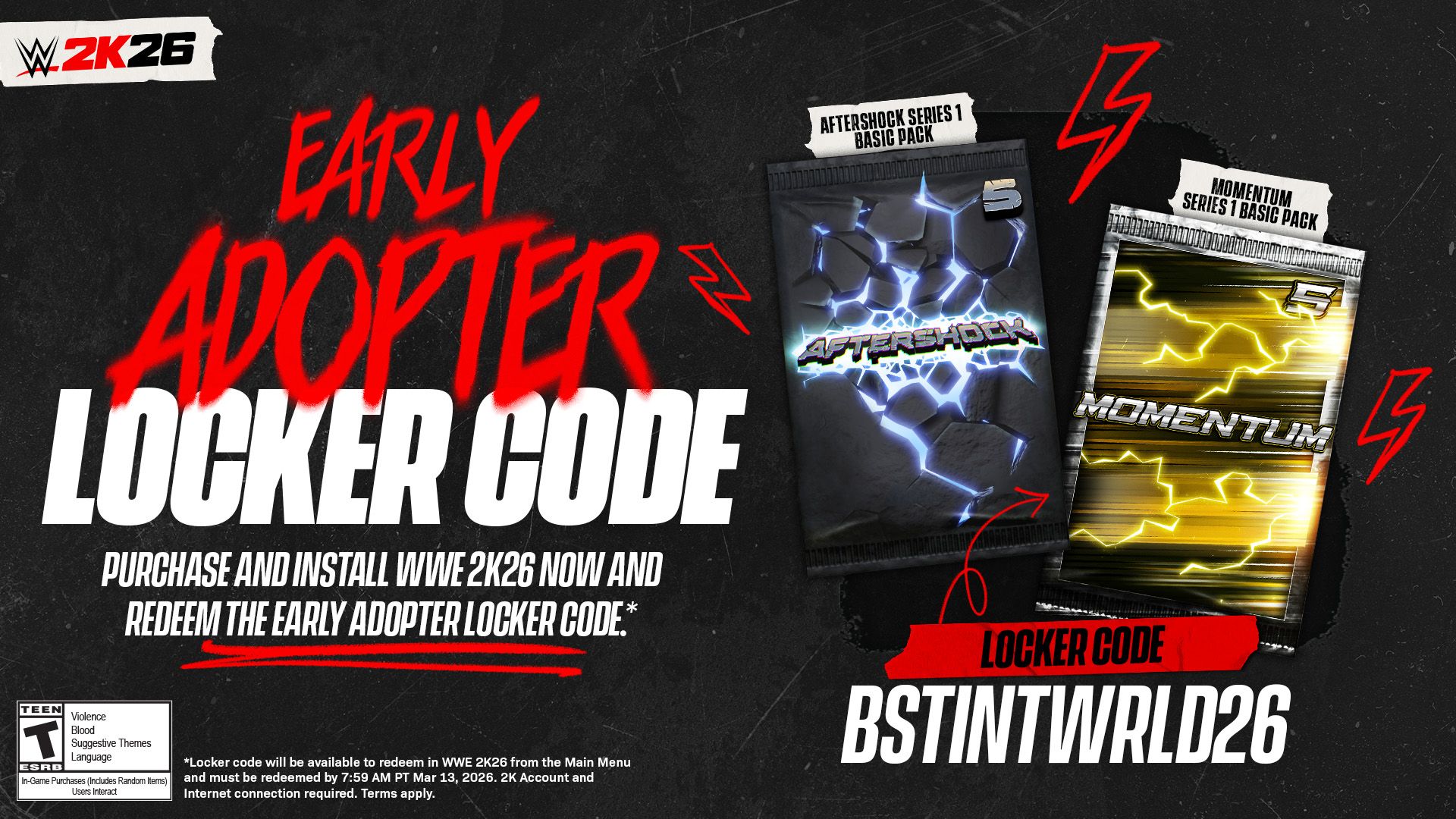 WWE 2K26 Locker Codes (March 2026): How To Redeem and More - Deltia's ...