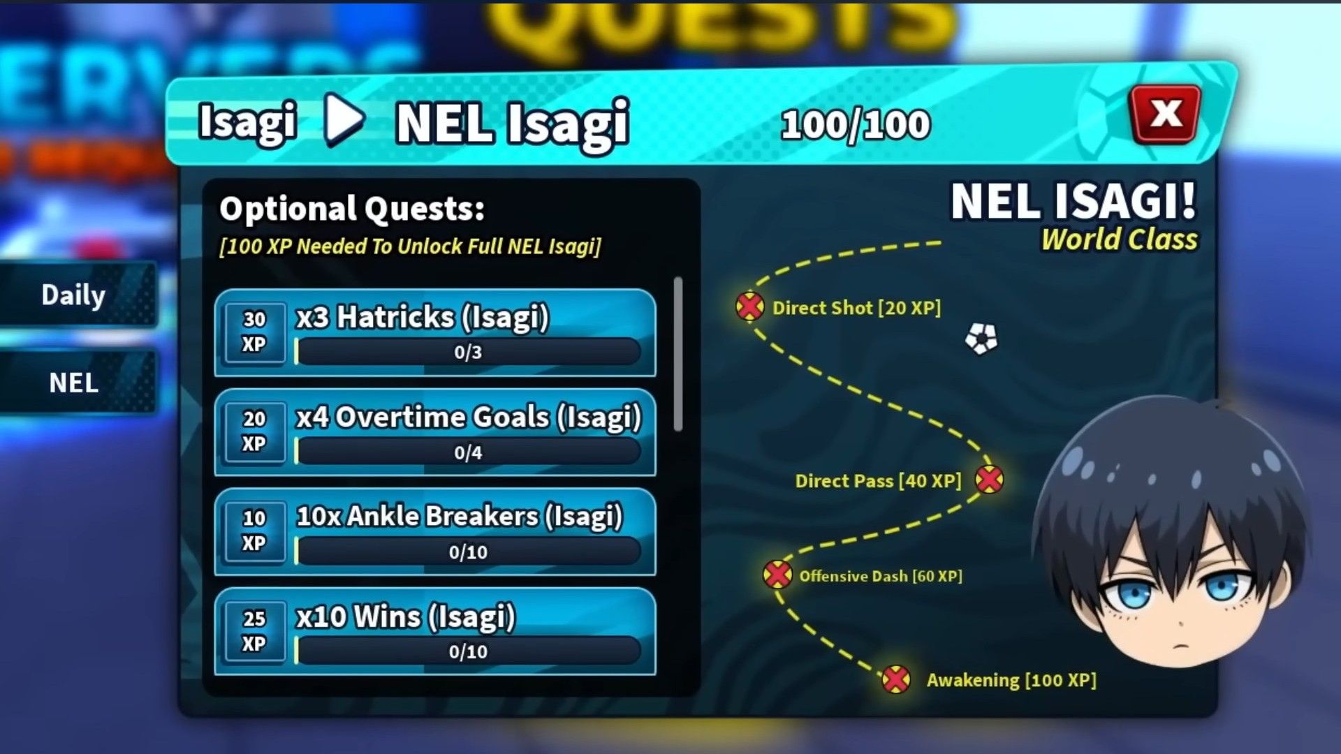 Blue Lock Rivals: NEL Nagi and Isagi Evolution Update Guide - Deltia's ...