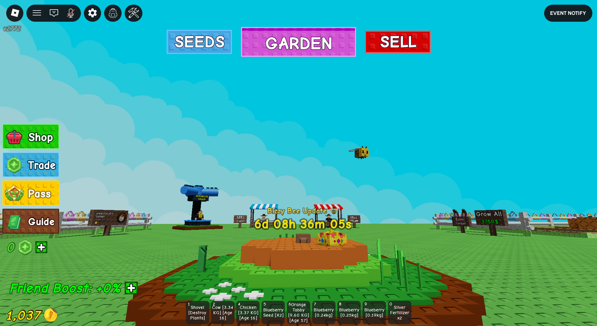 Grow a Garden Bizzy Bee Update Release Date and Time - Deltia's Gaming