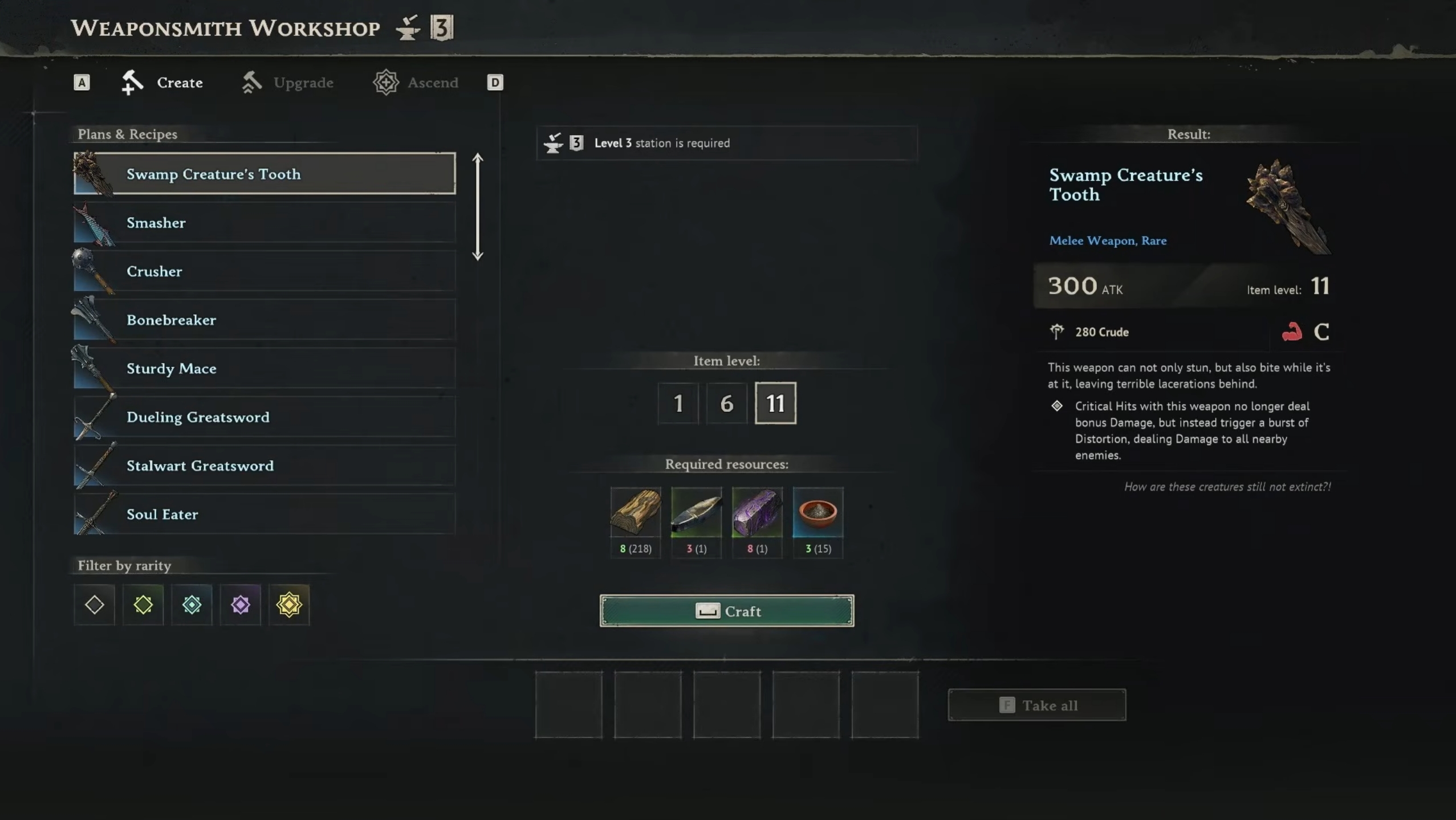 Windrose: How To Get Swamp Creature's Tooth Club - Deltia's Gaming