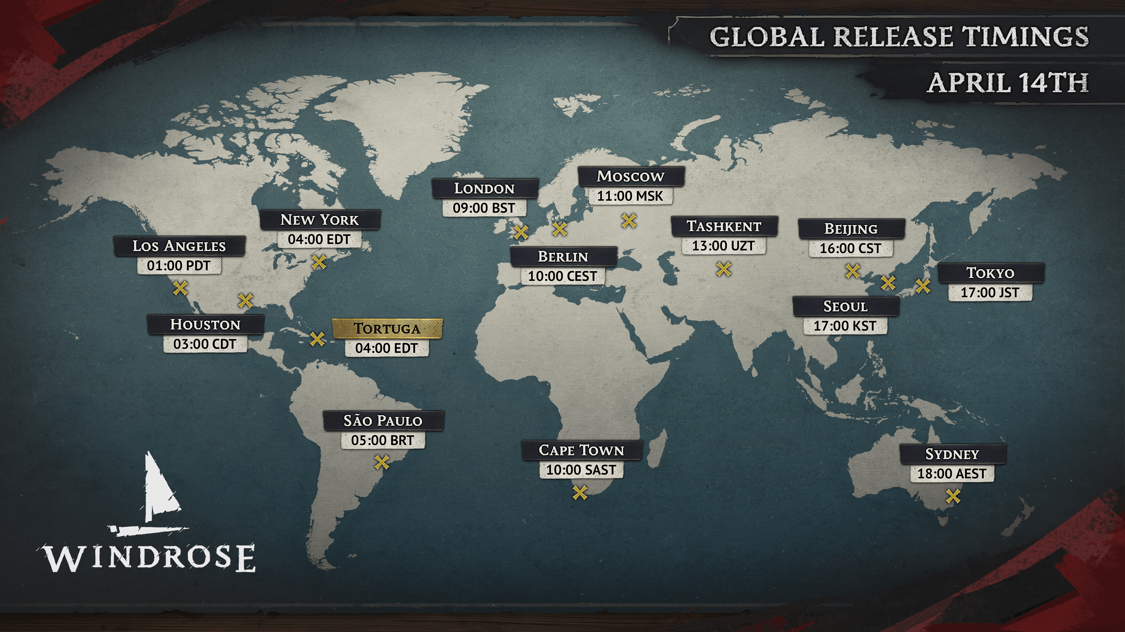 Windrose: Early Access Release Time and Countdown For Major Regions ...