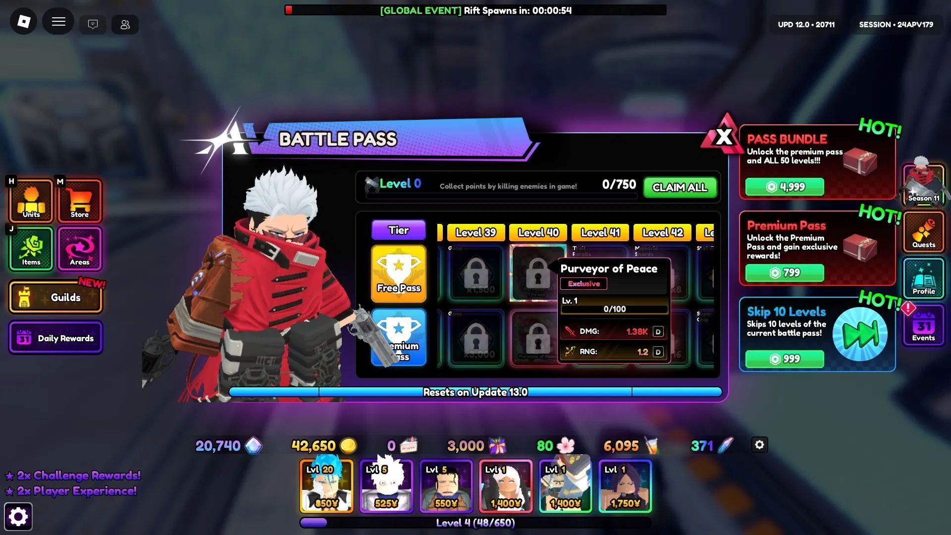 All Unit Memoria in Anime Vanguards Update 12 - Deltia's Gaming