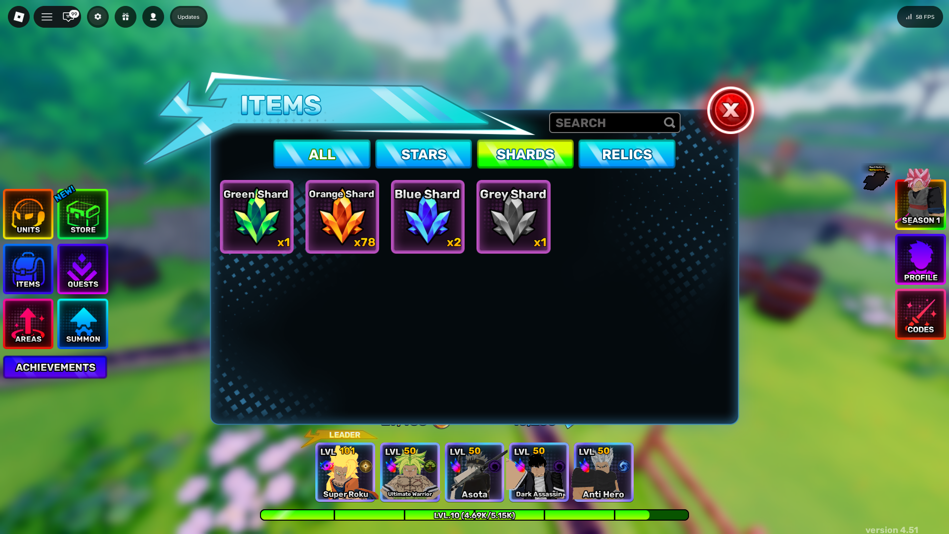 All Items in Anime Story 2 - Deltia's Gaming