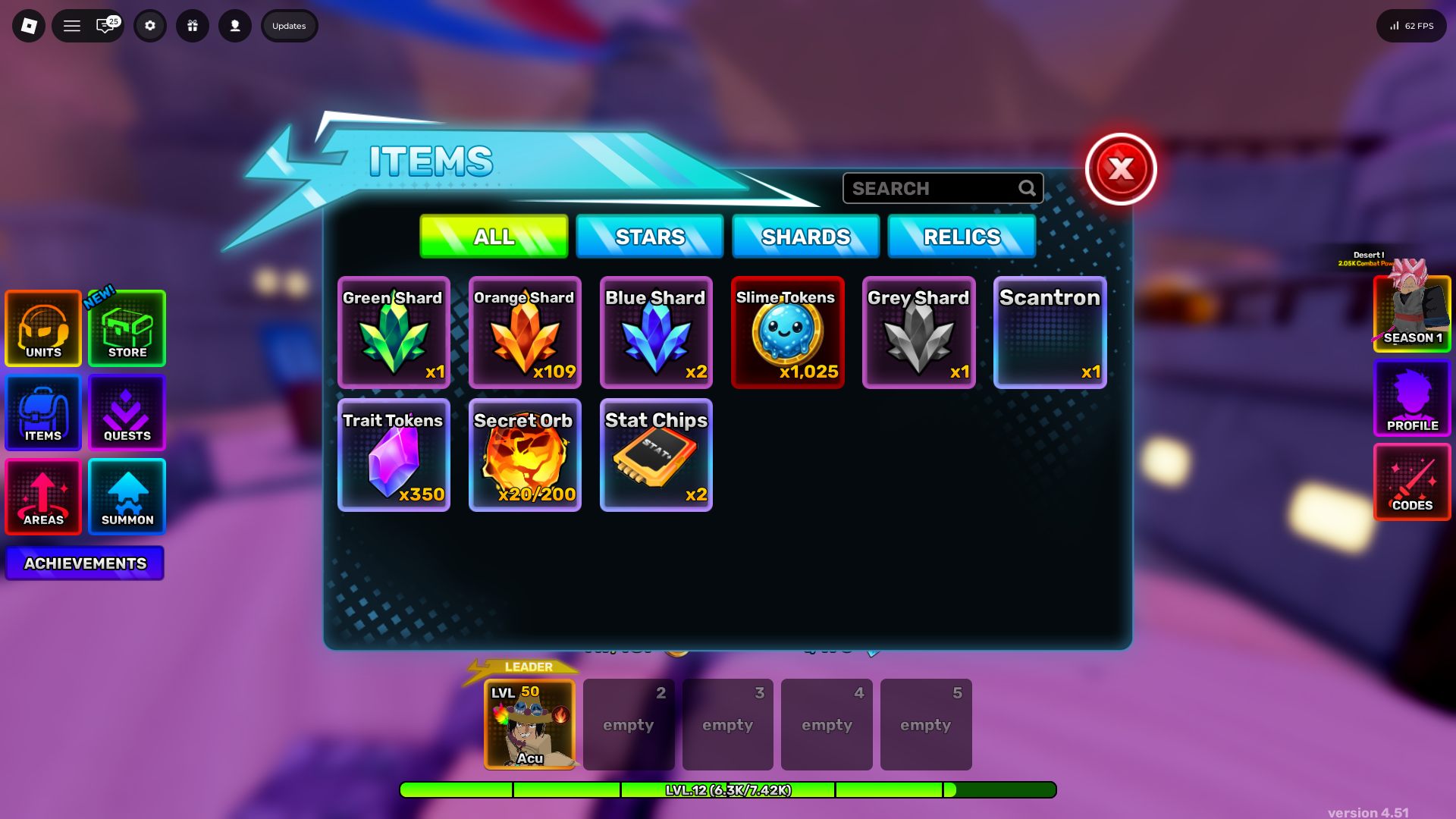 All Items in Anime Story 2 - Deltia's Gaming