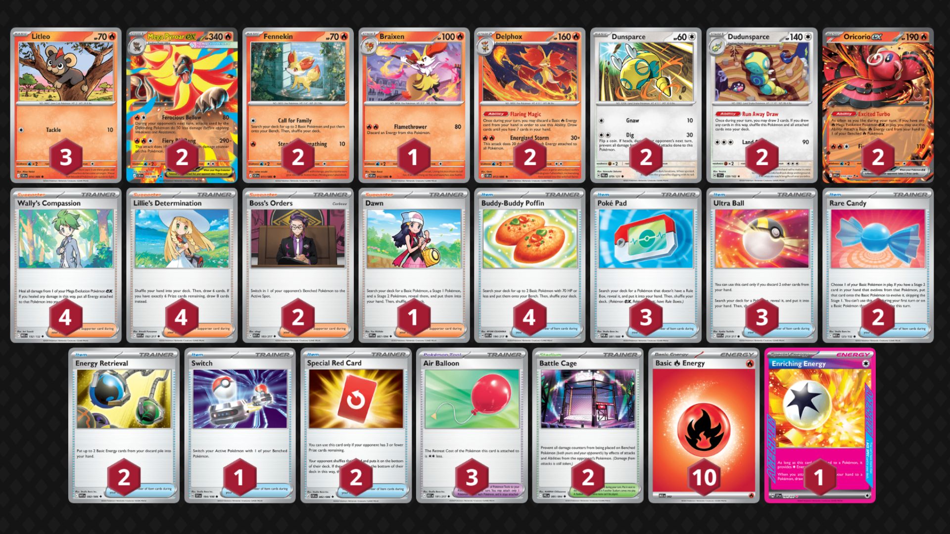 Pokemon TCG: Mega Pyroar Ex Deck Guide (Chaos Rising) - Deltia's Gaming