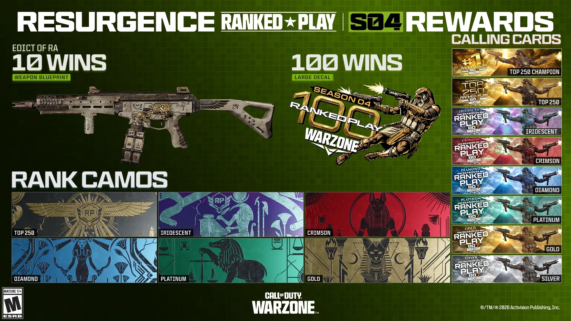 Warzone Season 4: All Ranked Play Rewards and How To Unlock Them ...