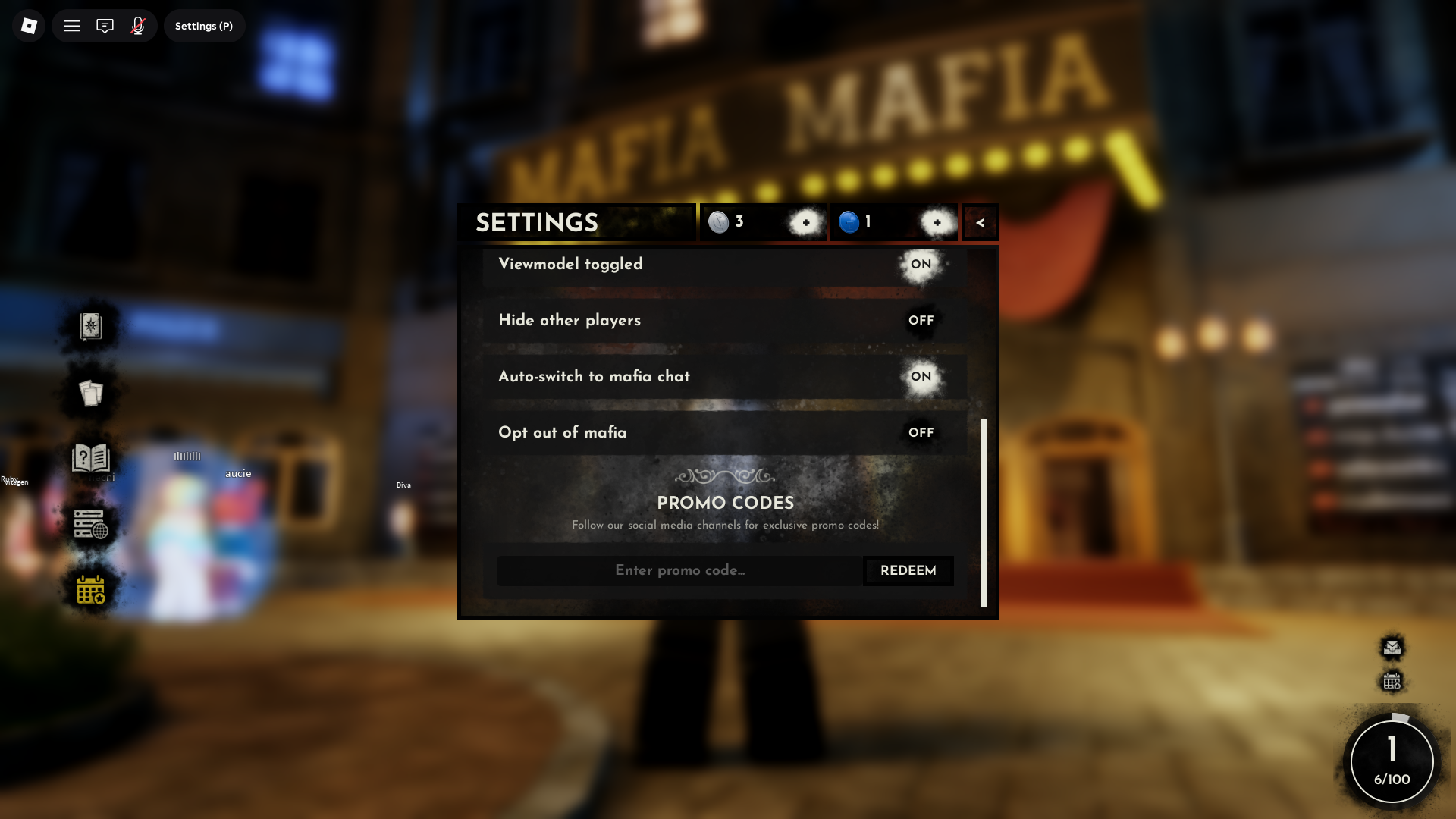 Mafia Codes (June 2026) - Deltia's Gaming