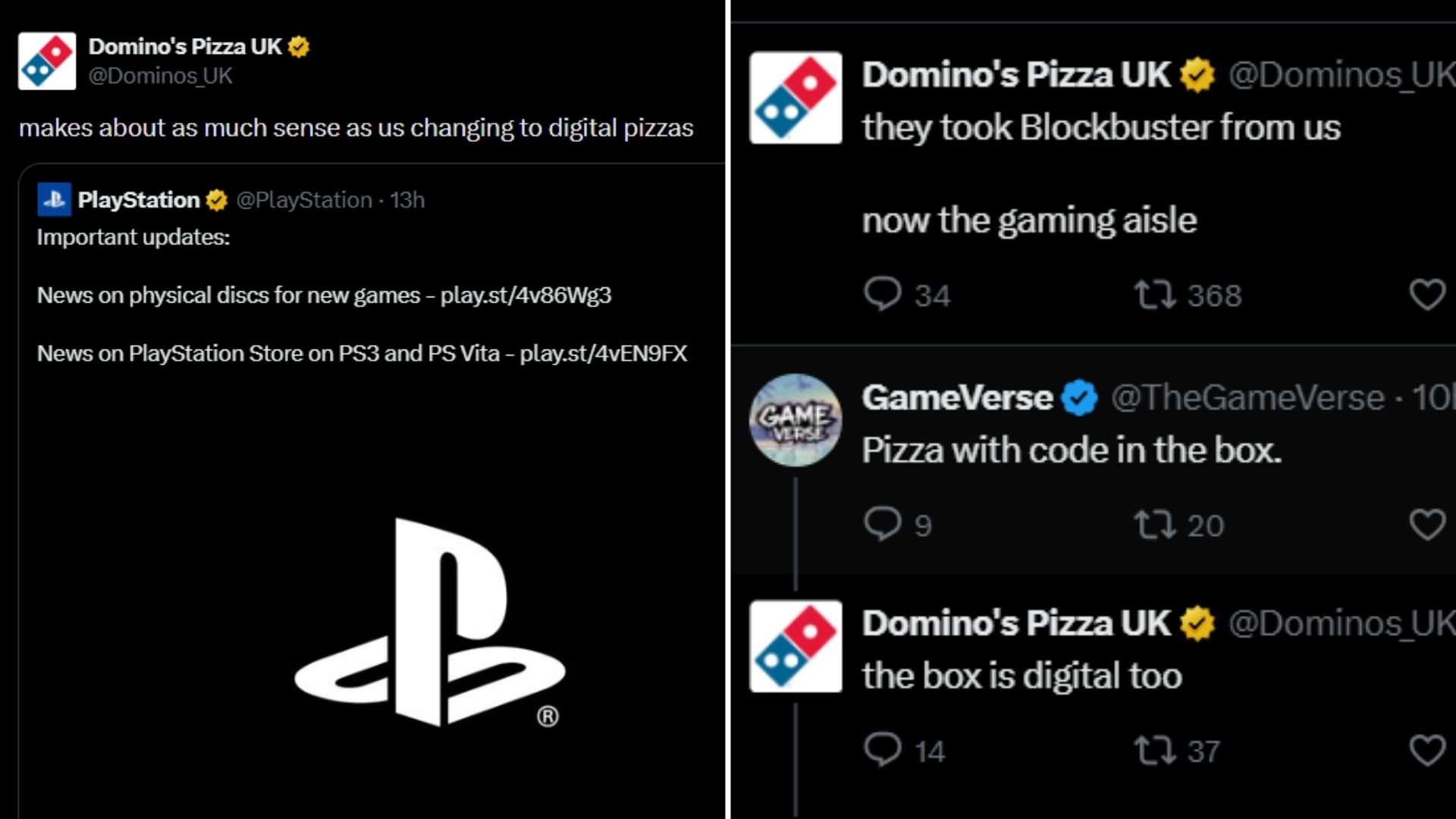 Domino’s Pizza UK Has Hilarious Response to PlayStation’s Recent Grave ...